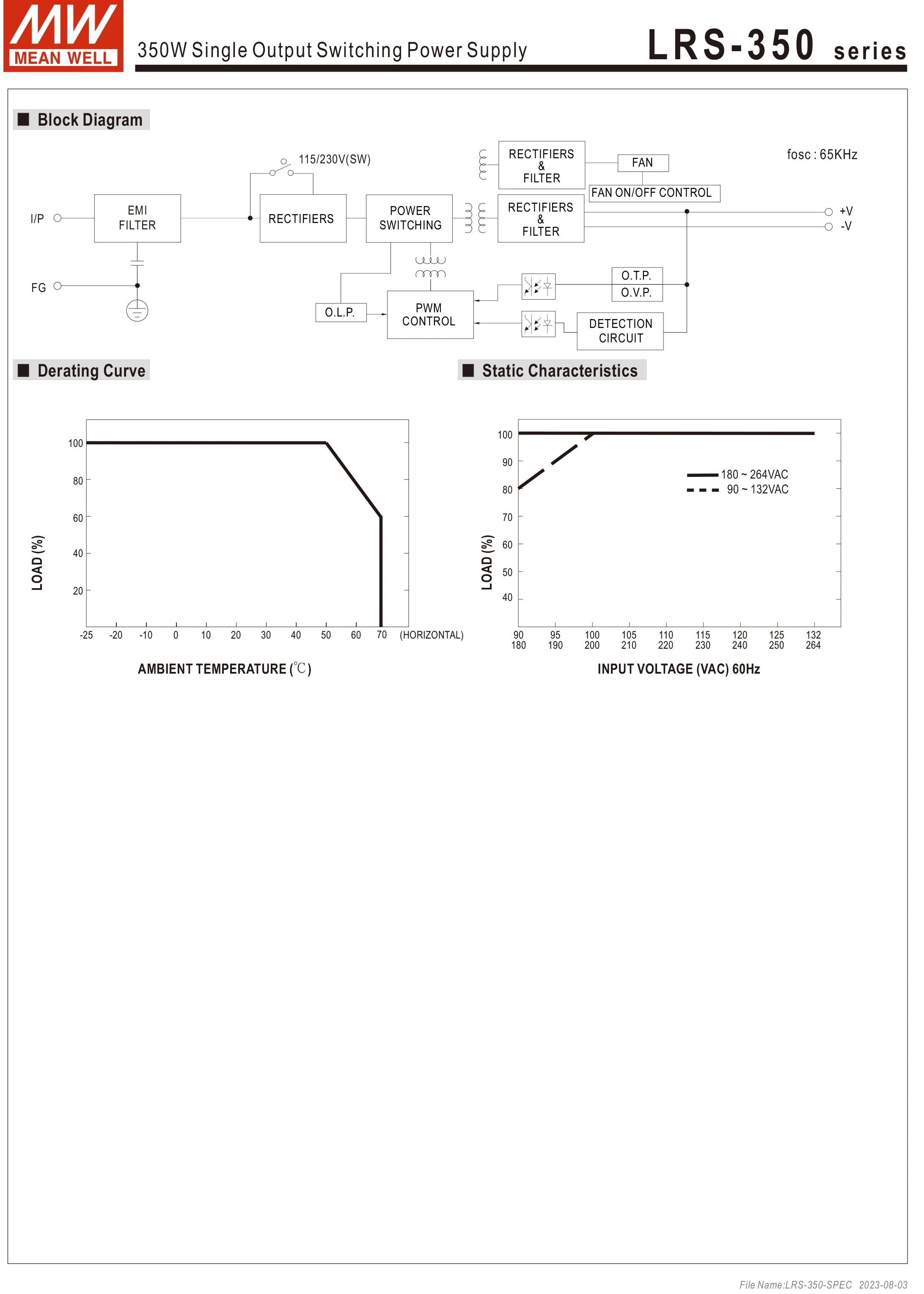 MEAN WELL LRS-200 LRS-350 LRS-450 LRS-600 220V AC to DC Power Supply Meanwell 3.3V 4.2V 5v 12v ...