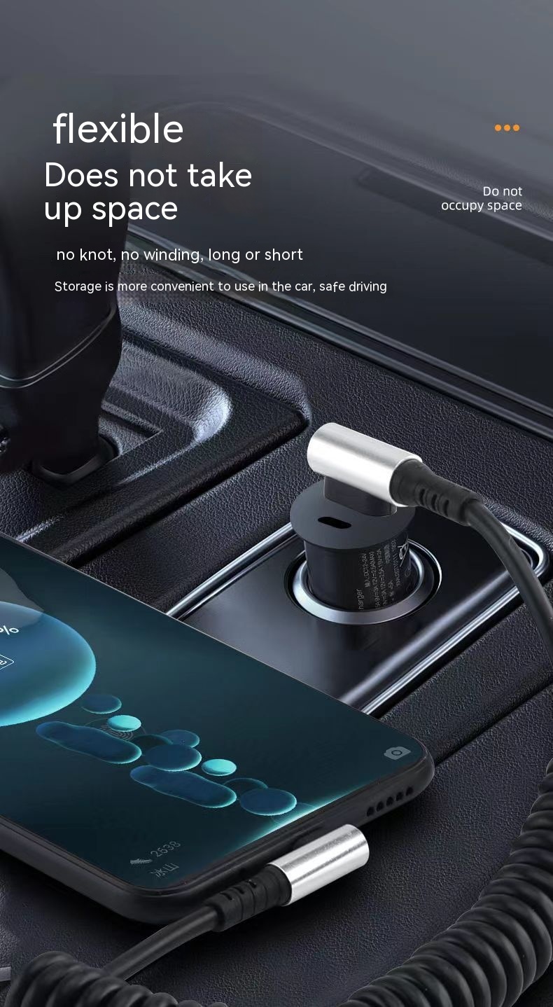 66W Coiled Spring Retractable Cable Blind Insertion 90°Stereoscopic ...