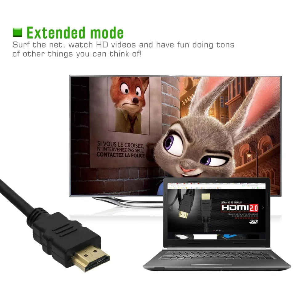 [Shopee Choice] HDMI-compatible Cable Video Cables Gold Plated 1.4 4K ...