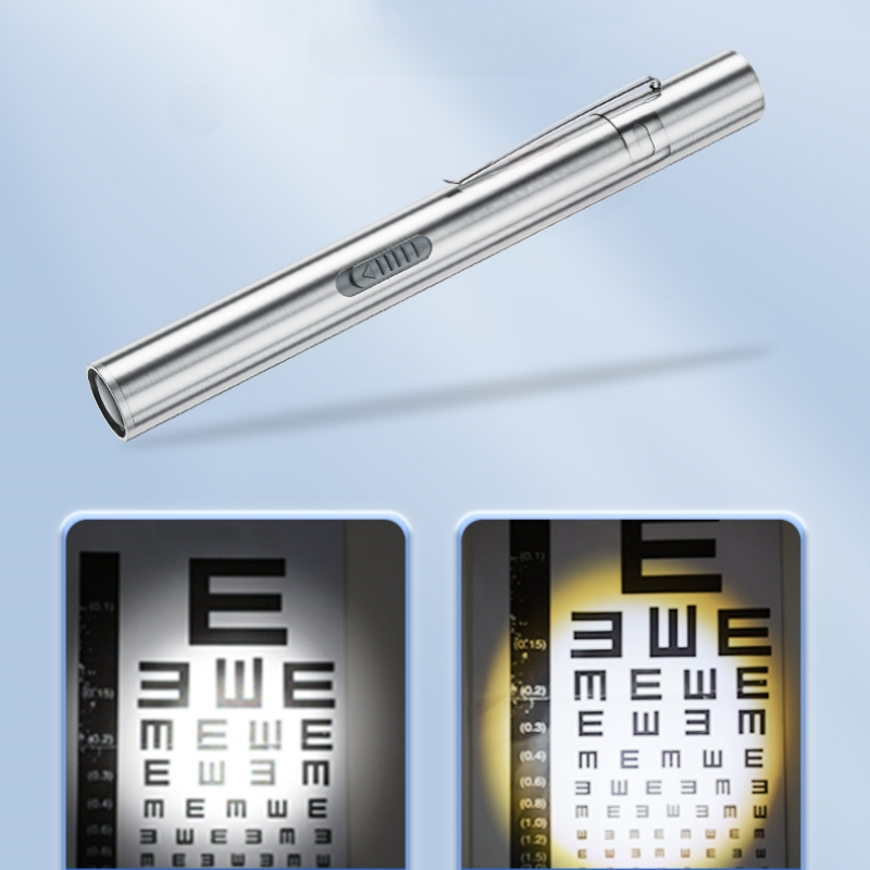 Handy Rechargeable Stainless Steel Led USB Pen Light for Doctor Nurse ...