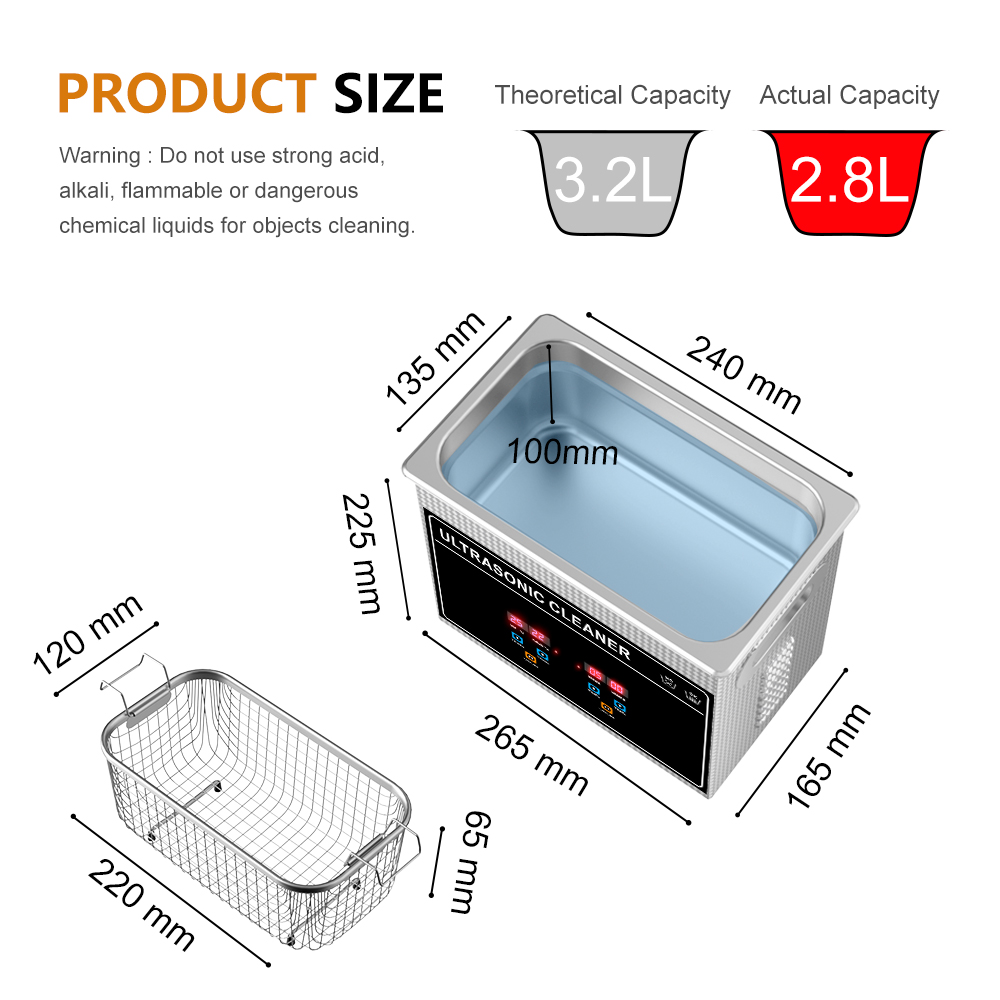 Ultrasonic Cleaner 2L 3.2L 4.5L 6.5L 10L 15L 22L 30L Ultrasounic ...