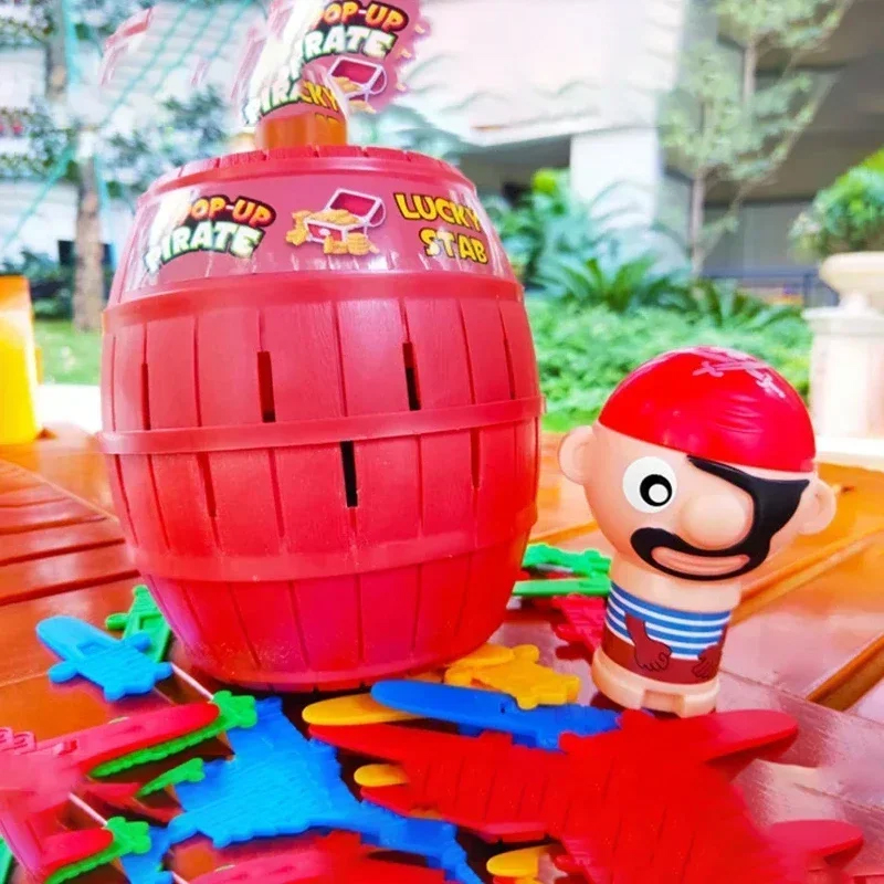 Pirate Barrel Interaction Toys Lucky Game Jumping Pirates Bucket Sword ...
