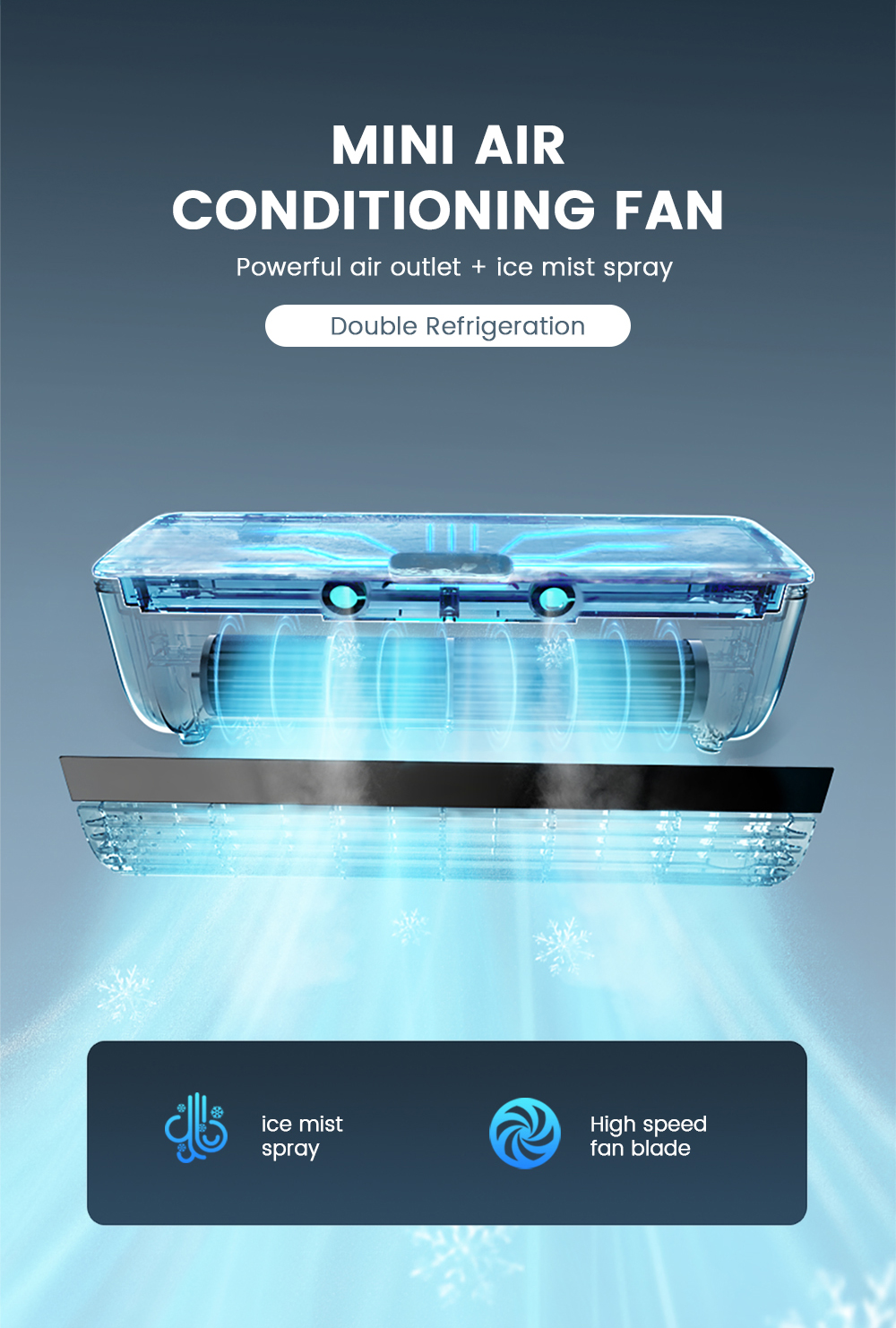 EDON E868 Wall-Mounted Air Cooling Fan 15W Power Quick Cooling Easy To ...