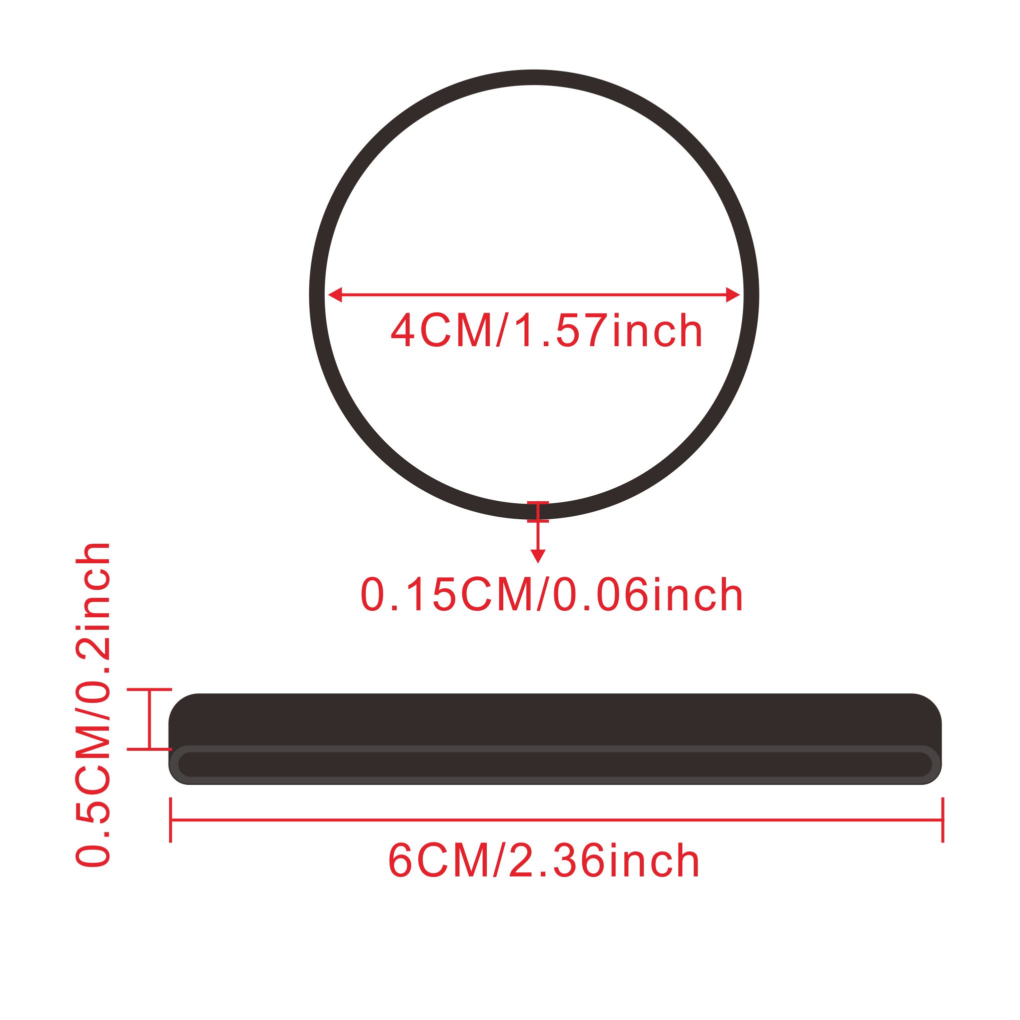20 Pcs Big Black Rubber Bands Strong Rubber Ring Stretchable Sturdy ...