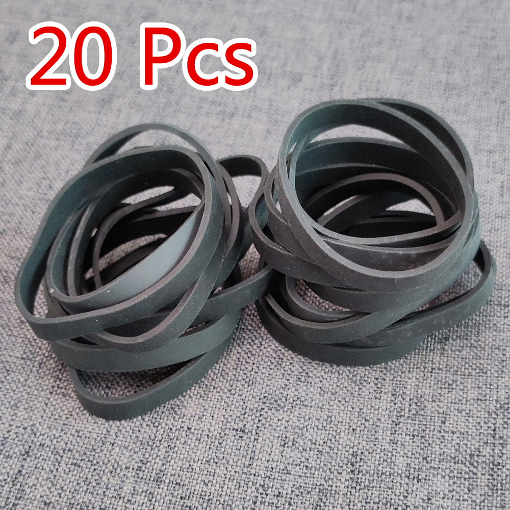 20 Pcs Big Black Rubber Bands Strong Rubber Ring Stretchable Sturdy ...