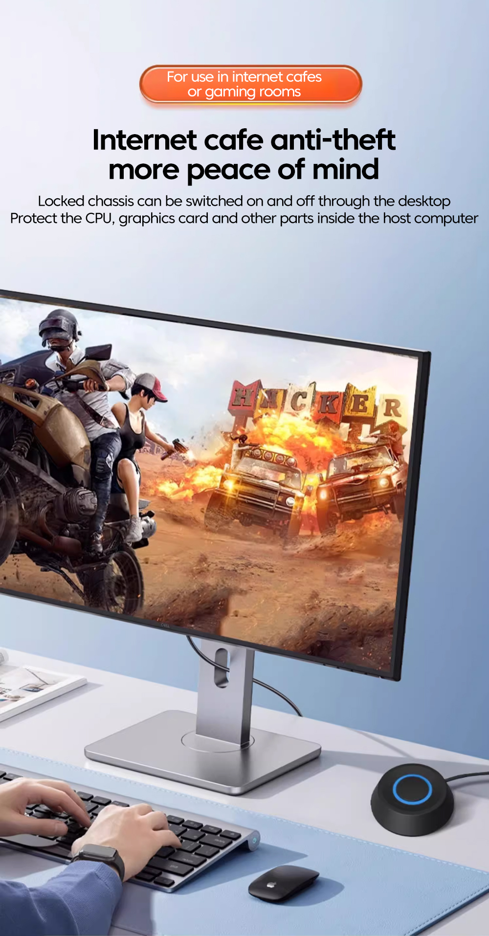 PC Power Button Desktop PC Computer Case Power Switch On Off HDD Push ...