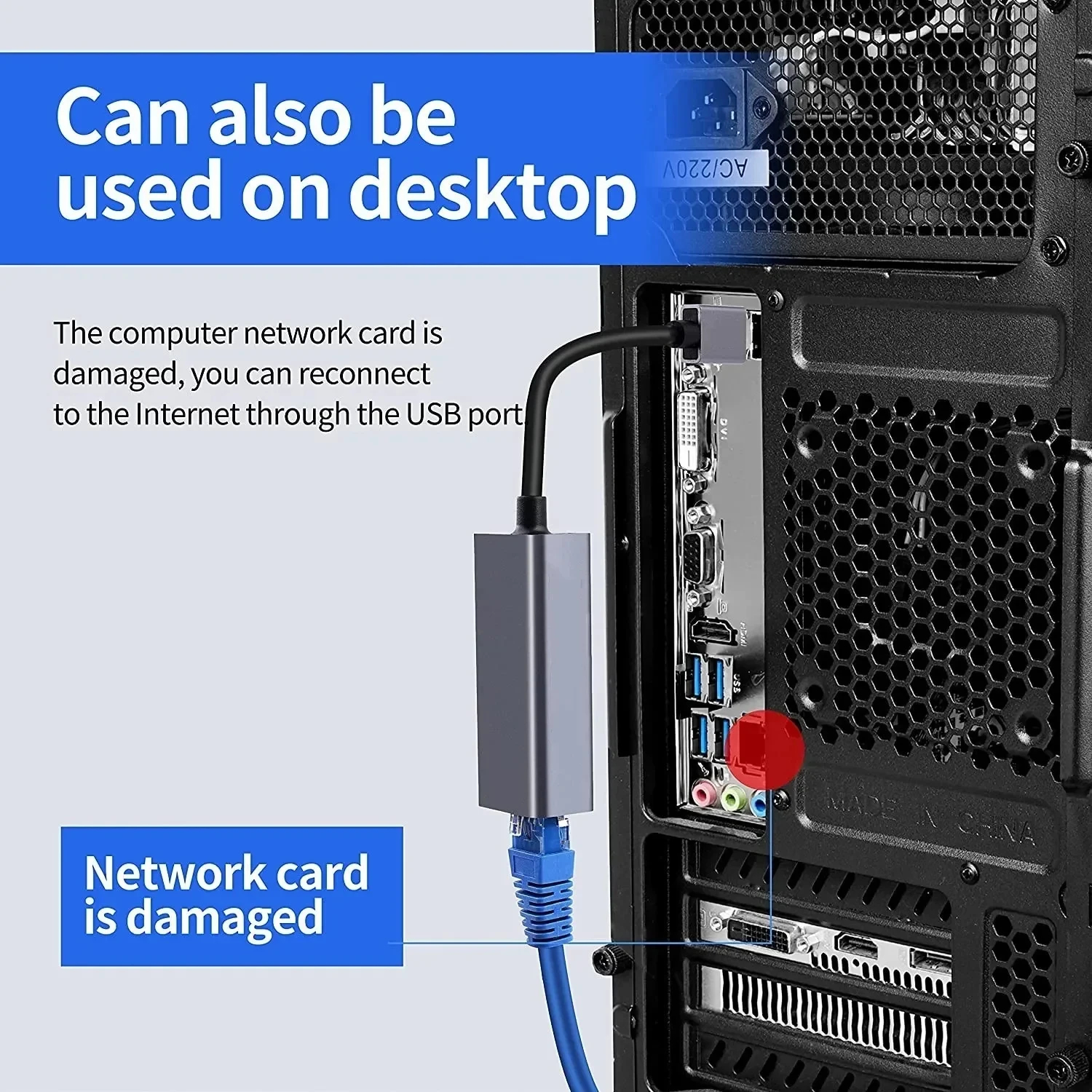 1000MbpsEthernet Adapter USB 3.0 Type C to RJ45 Network Card For ...