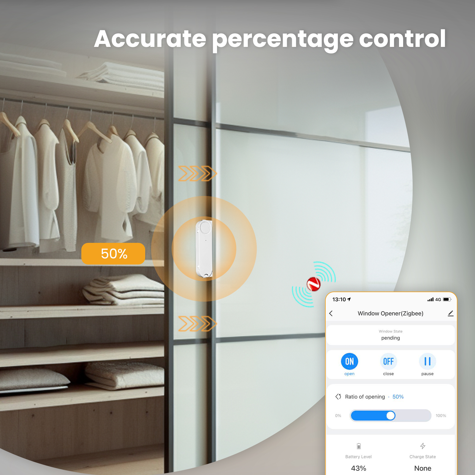 Tuya ZigBee Smart Sliding Window Pusher Automatic Opener Closer Solar ...