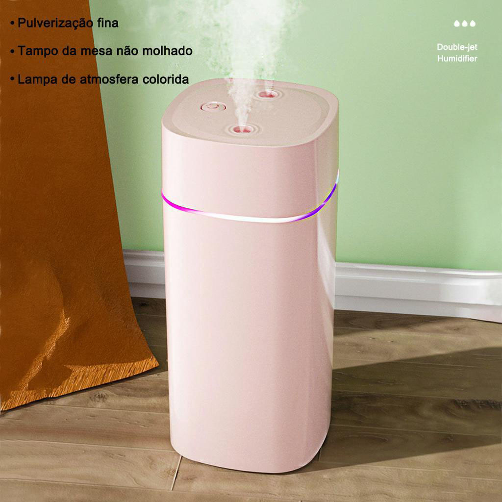 Ultrasonic Air Humidifier Large USB Air Freshener with Portable Double ...