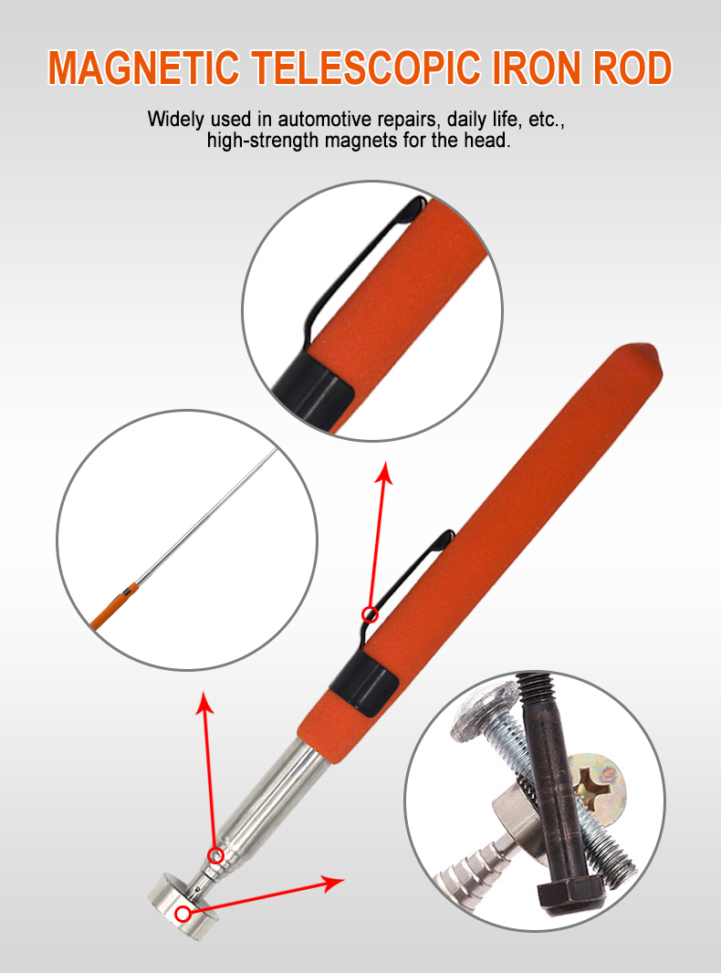 Retractable Magnetic Pickup Stick with Pen Shape for Easy Retrieval and ...