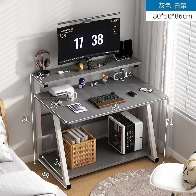 YIXIN Computer table Movable single person table Learning table small ...