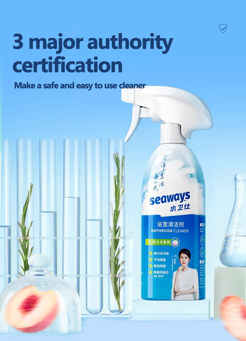 Seaways Bathroom Cleaner Toilet Spray 500ml Toilet Floor Cleaner Glass ...