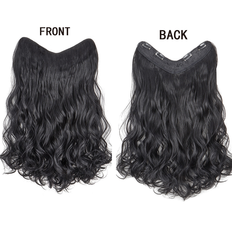 Synthetic Long Straight And Curly Hair Extension 4 Clip In Hair One ...