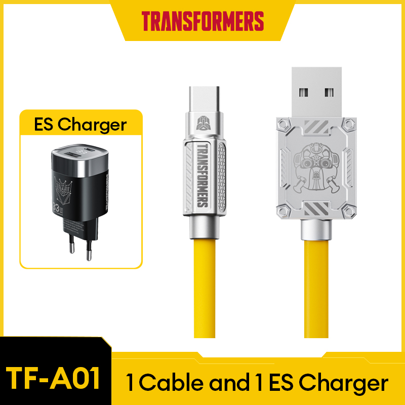 Transformers TF-A01 Charging Cable Super Fast Charging Liquid Silicone ...