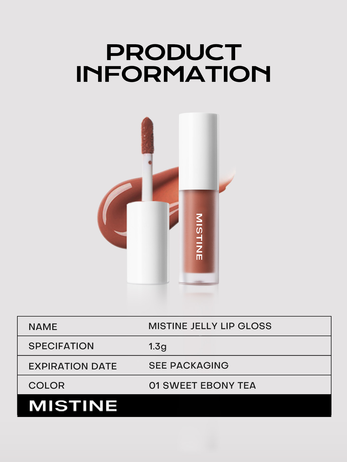 MISTINE Watery Mirror Lip Watery Lip Stain 1.3g | Shopee Singapore