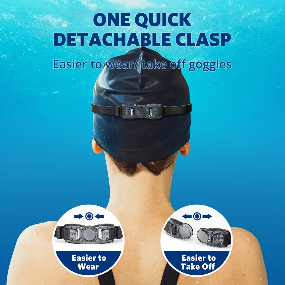 Swimming Goggles Professional Waterproof Swim Eyewear Glasses Anti-fog ...