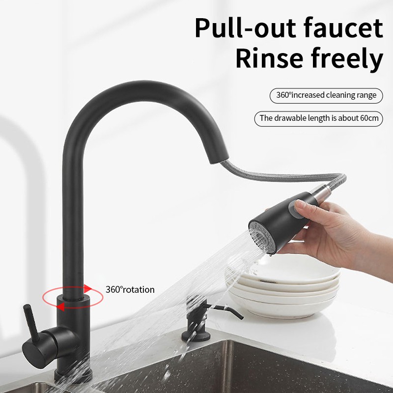 [SG Seller ] SUS304 Flexible Kitchen Faucet Rotate Freely 360 ...