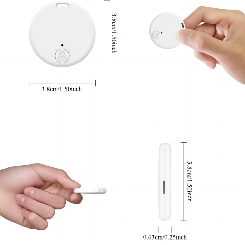 Circular Bluetooth Tracker Compatible with iOS/Android Bluetooth Alarm ...