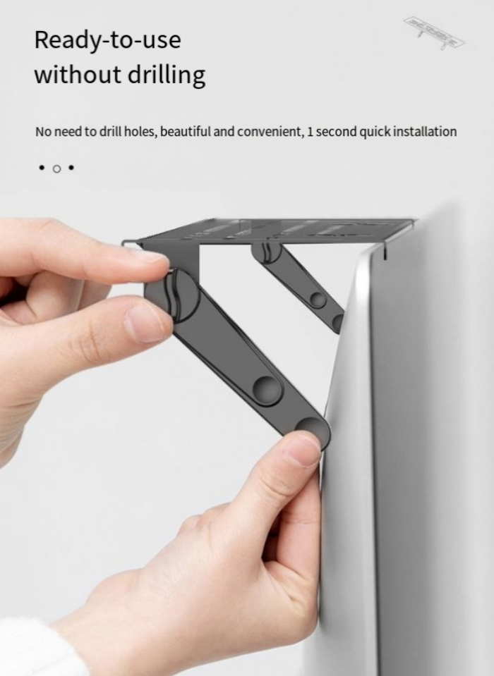 【STOCK SG】Remote Control Storage Rack Punch Free Display Rack TV Stand ...