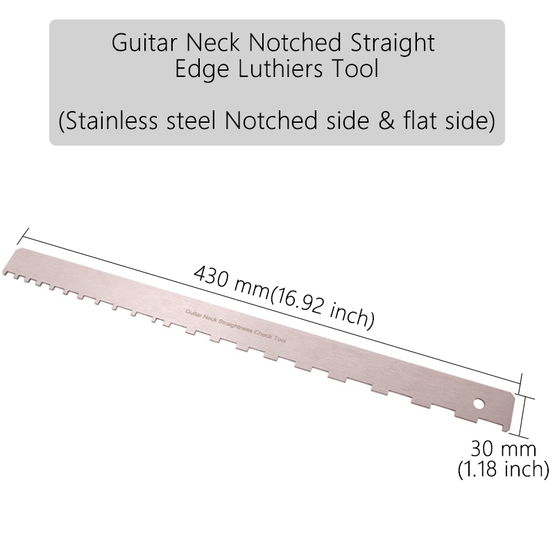 3 PCS/1 Set Guitar Neck Notching Tool, String Action Ruler Gauge, And ...