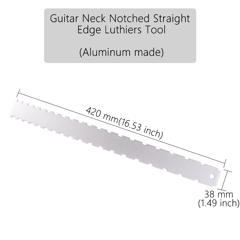 3 PCS/1 Set Guitar Neck Notching Tool, String Action Ruler Gauge, And ...