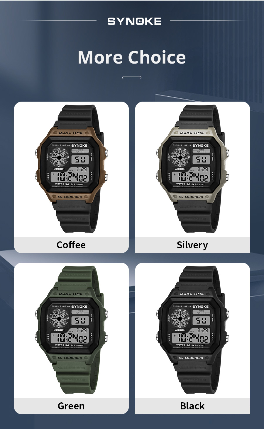 【Ready Stock】 SYNOKE Men's Watch Luxury Waterproof Classic Sports Relo ...