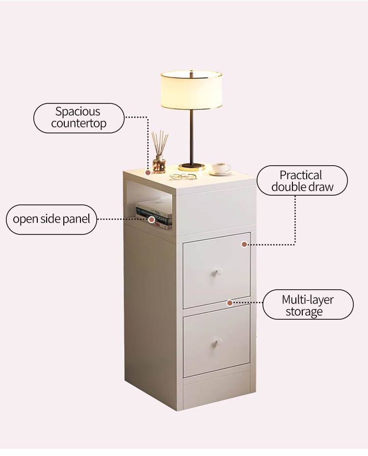 Narrow Simple Bedside Cabinet Bedside Table Mini Simple Modern Bedroom ...