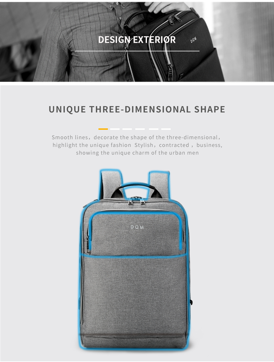 Tigernu 83305 Waterproof Men's Laptop iPad Backpack USB Port 150° Free ...
