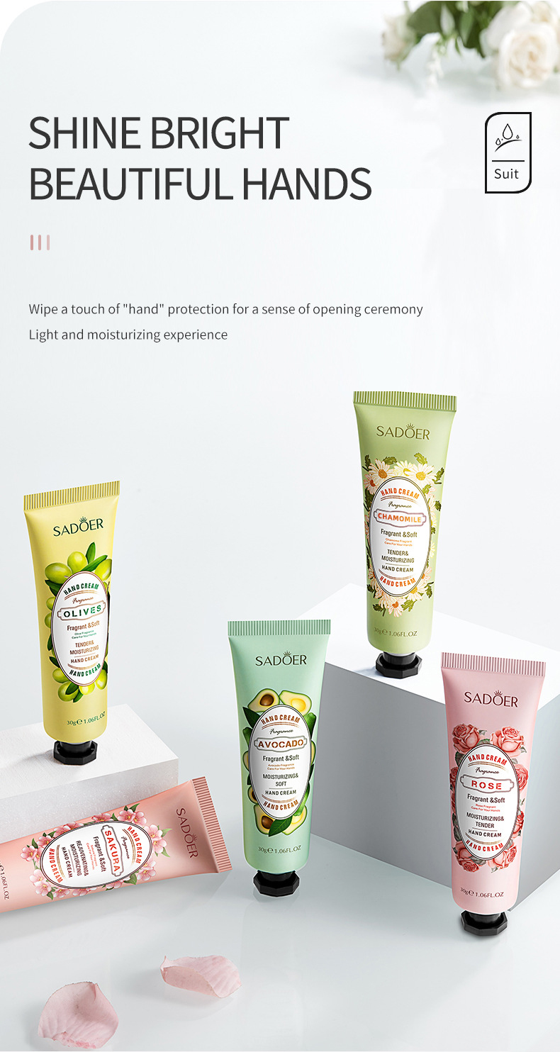 30G Hand Cream With Plant Extracts, Moisturizing and Hydrating Hand ...