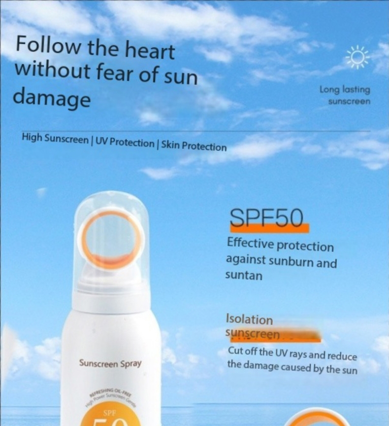 【SG】Sunscreen Spray SPF50 PA+++ UV Protection 150ml Sunburn Tanning ...