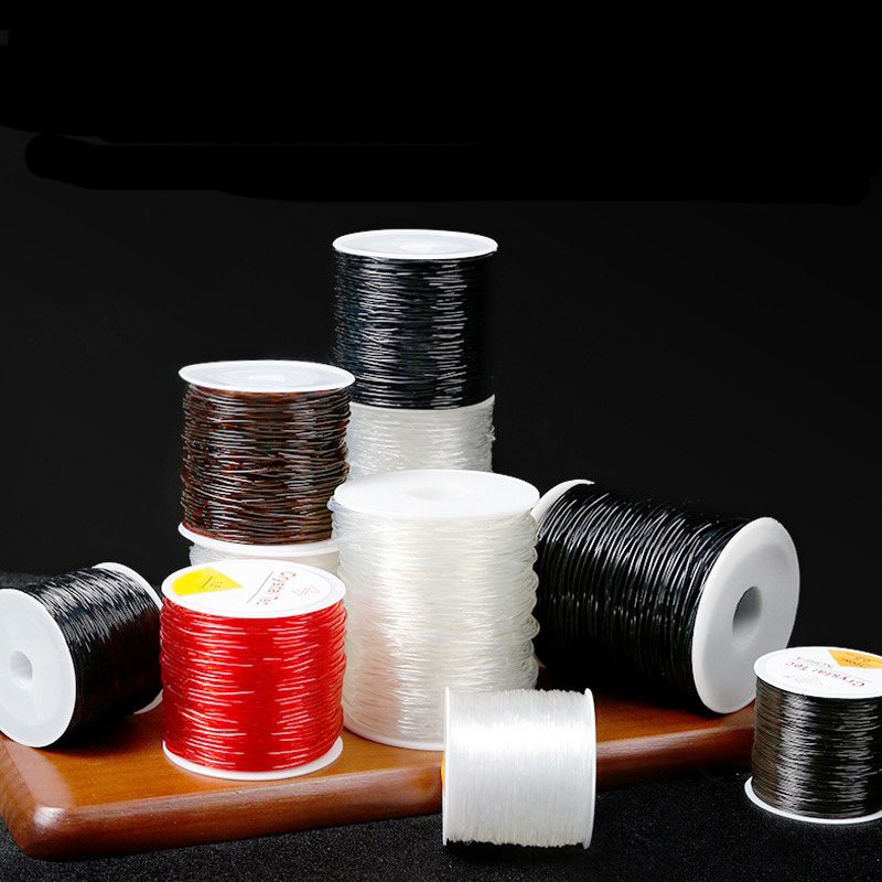 Round Transparent Stretch Elastic Crystal Line Beading Cord Thread ...