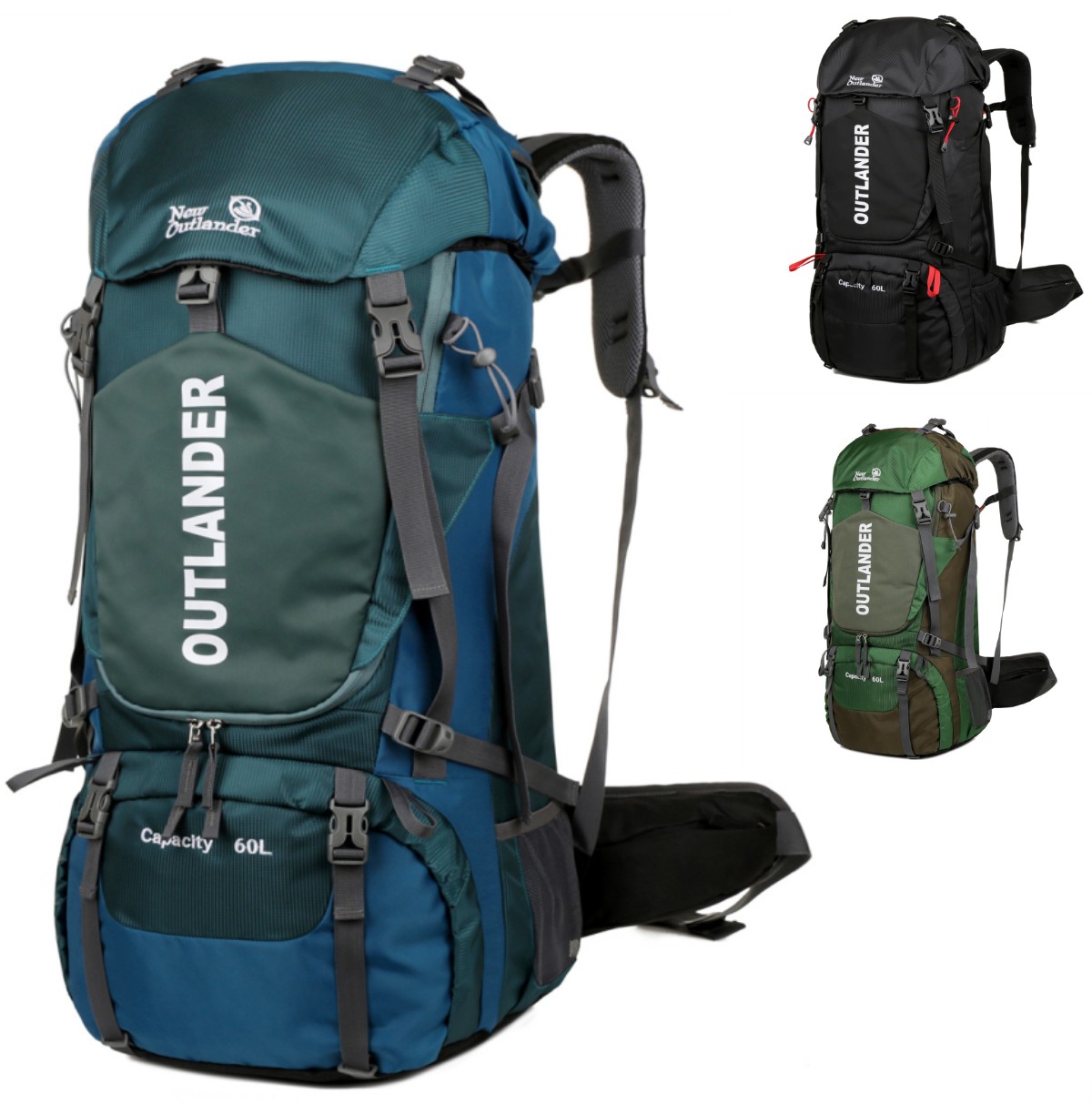 Ready Stock New Outlander 60L Camping Backpack Large Capacity ...