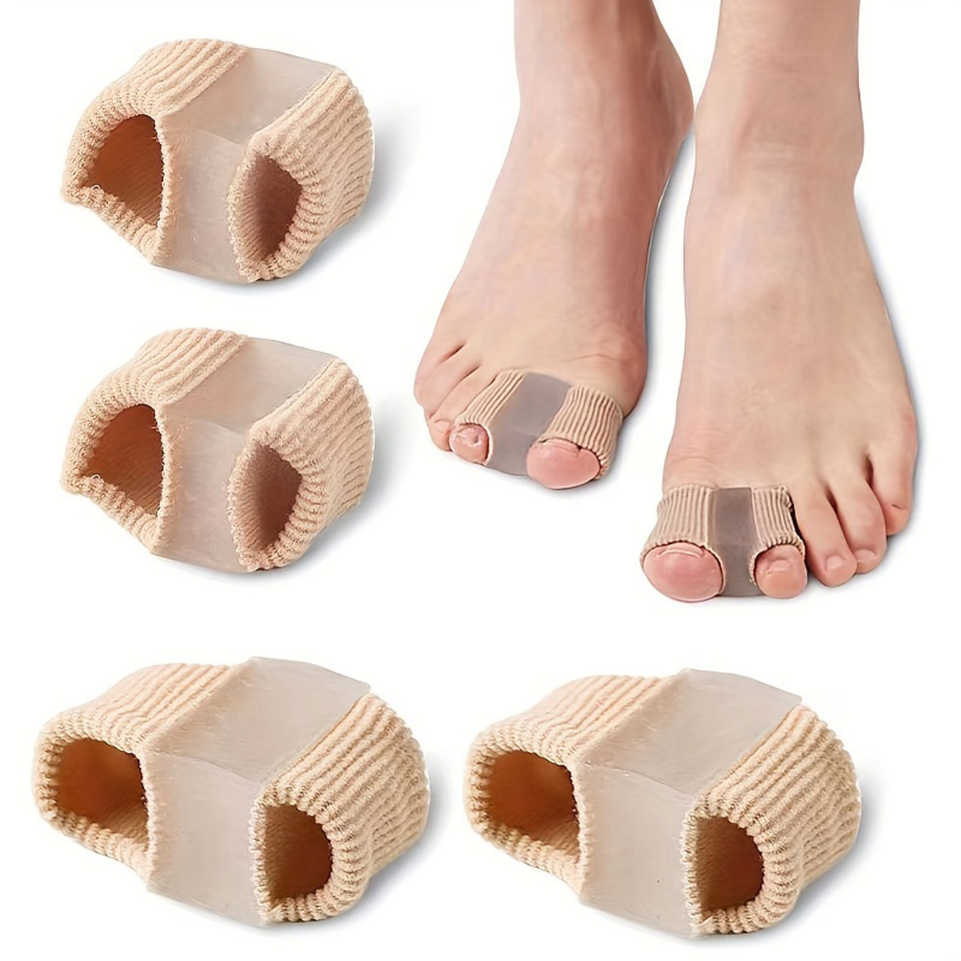 Toe Separator Dual-Hole Breathable Fabric Comfort Support For ...