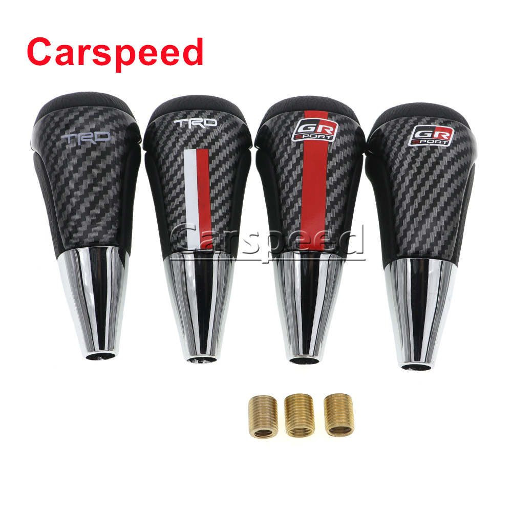 TRD GR Sport Racing Carbon Look Leather Gear Shift Knob For Toyota GT86 ...