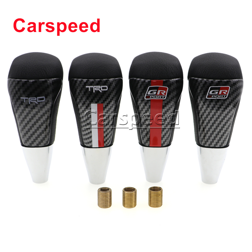 TRD GR Sport Racing Carbon Look Leather Gear Shift Knob For Toyota GT86 ...