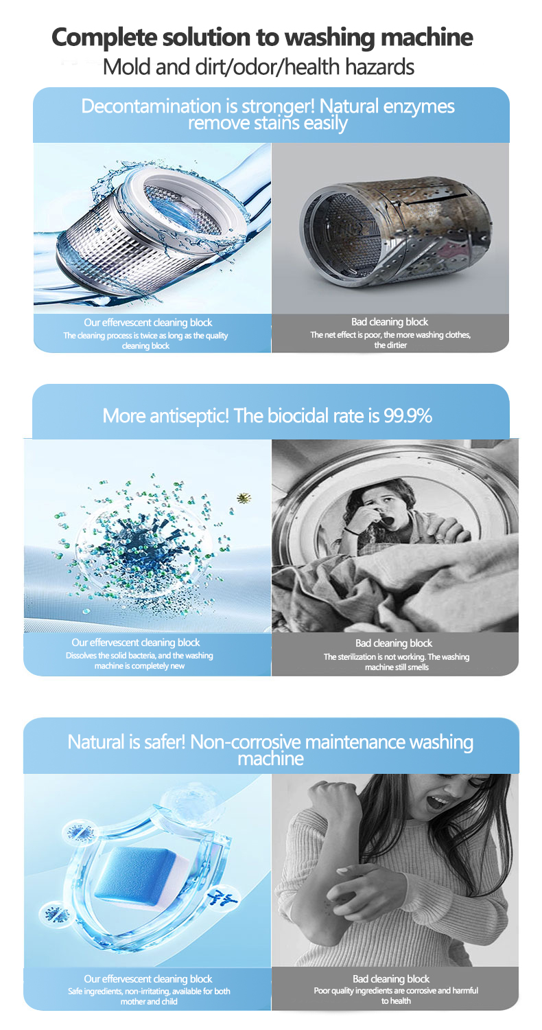 【SG Stock】Washing Machine Cleaner Washing Machine Deep Stain Removal ...
