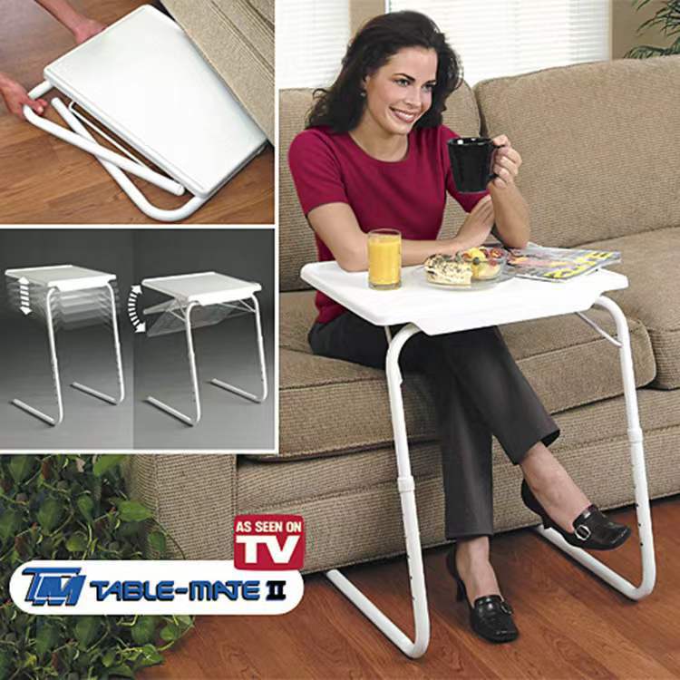 【SG Ready Stock】Height Adjustable Beside Table Folding Computer Desk ...