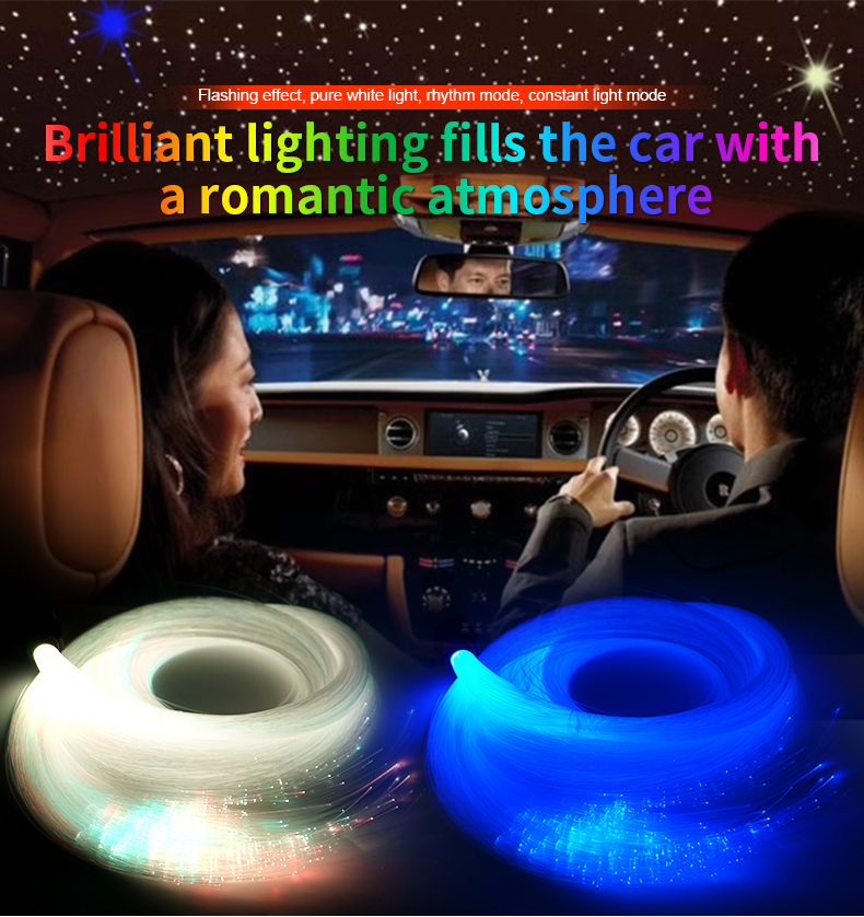 [Ready Stock] 500PCS RGB Car Ambient Light Optical Fiber Light Car ...