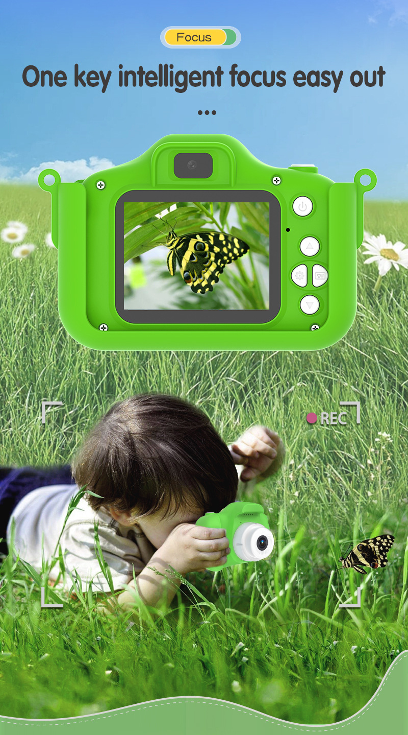 YMX X12S 4800W New HD Dual Camera Cartoon Dinosaur Mini Digital Camera ...