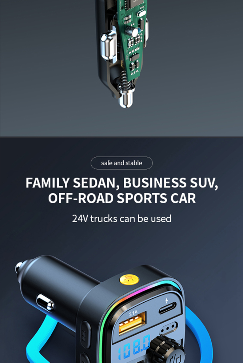 New Car MP3 Wireless Speaker Multifunctional Car MP3 Bluetooth Player ...