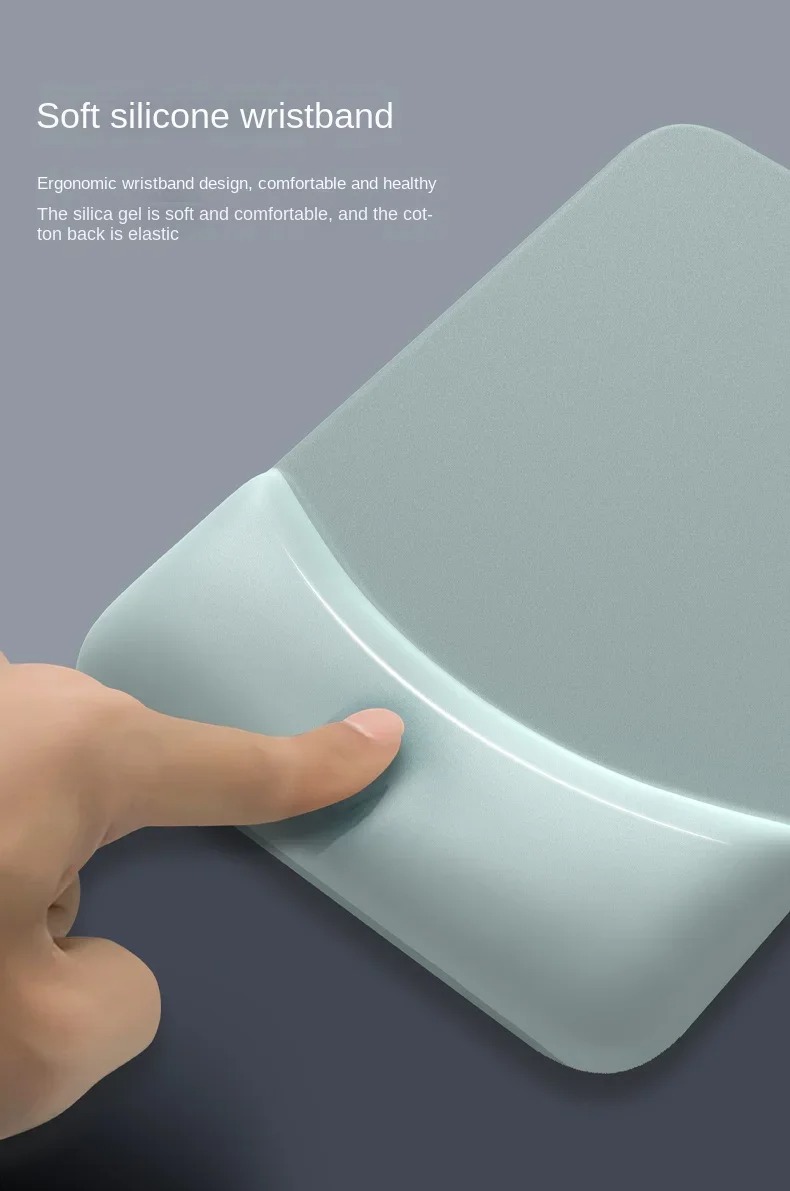 Mouse Pad Wrist Protector Support Computer Pad Silicone Non Slip Office ...