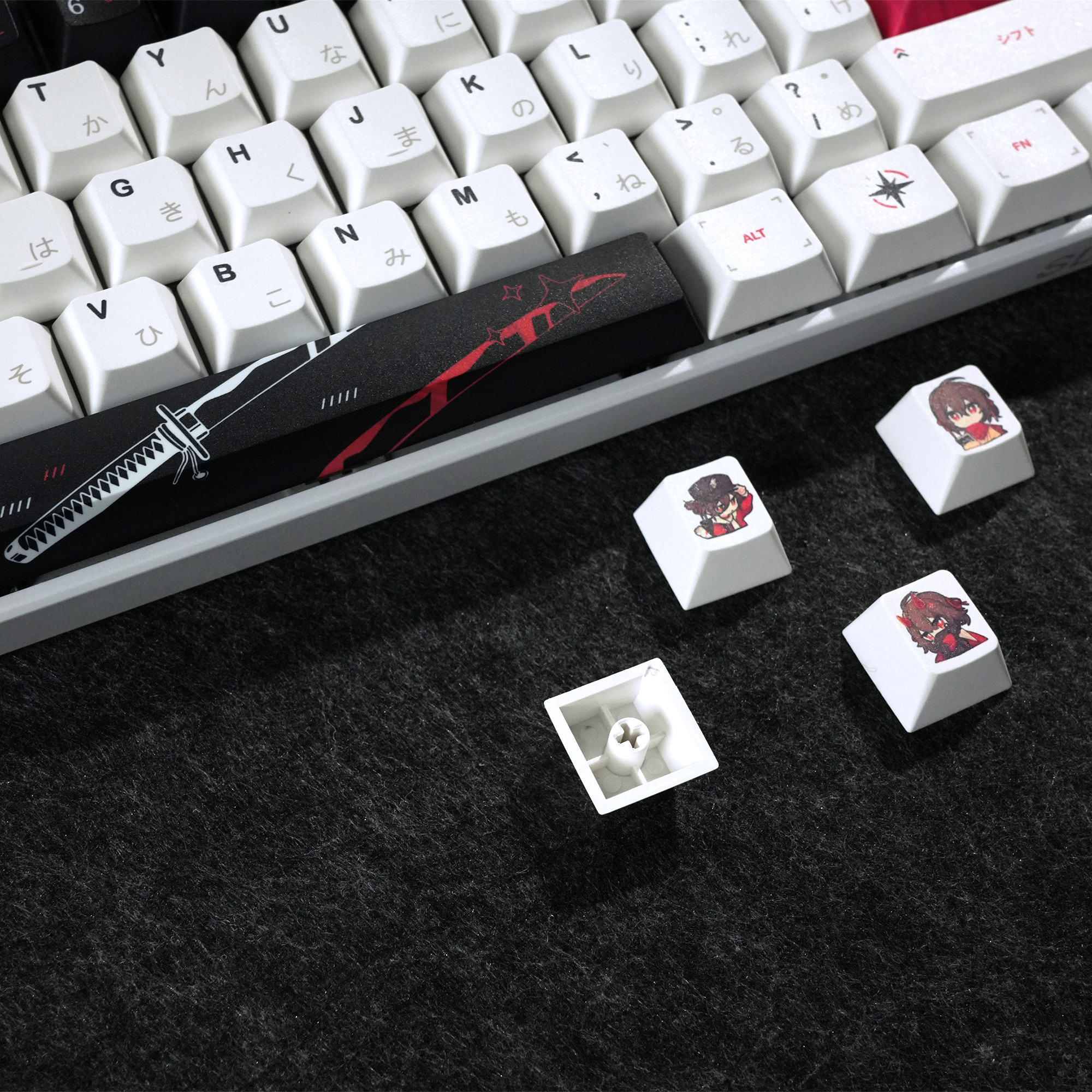 XVX yuki aim keycaps Cherry Profile Dye-Sub PBT Keycap Set (135-Key ...
