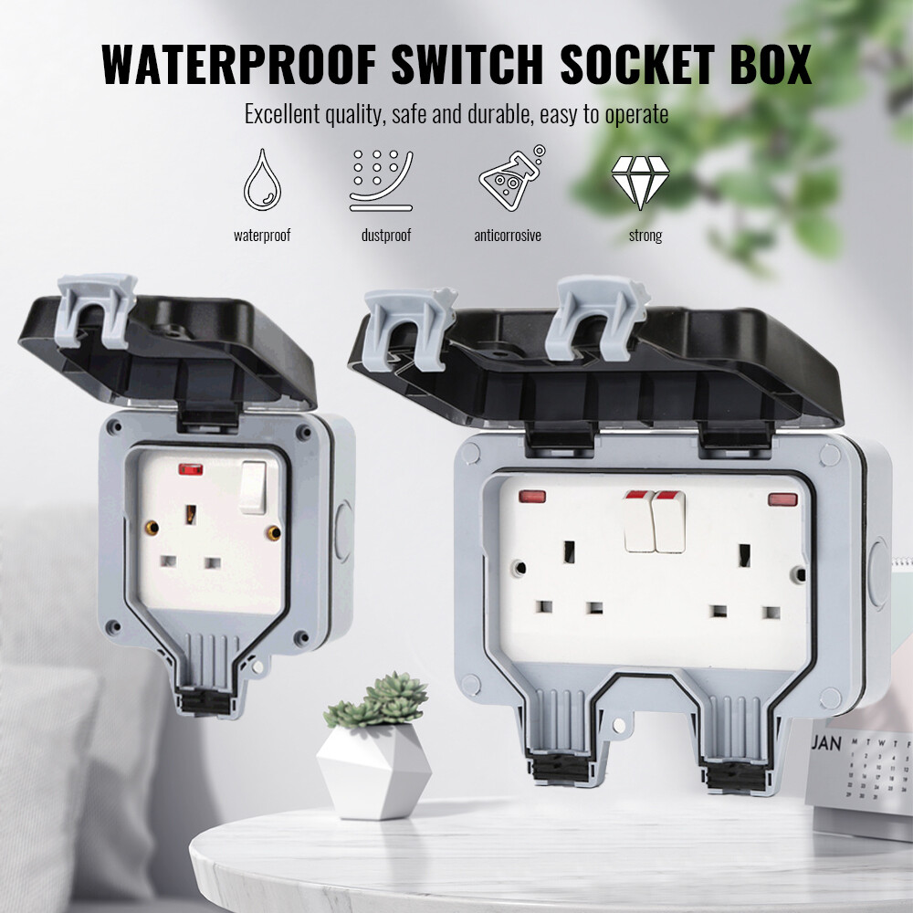 Outdoor waterproof switch socket box Weatherproof Cover / Waterproof ...