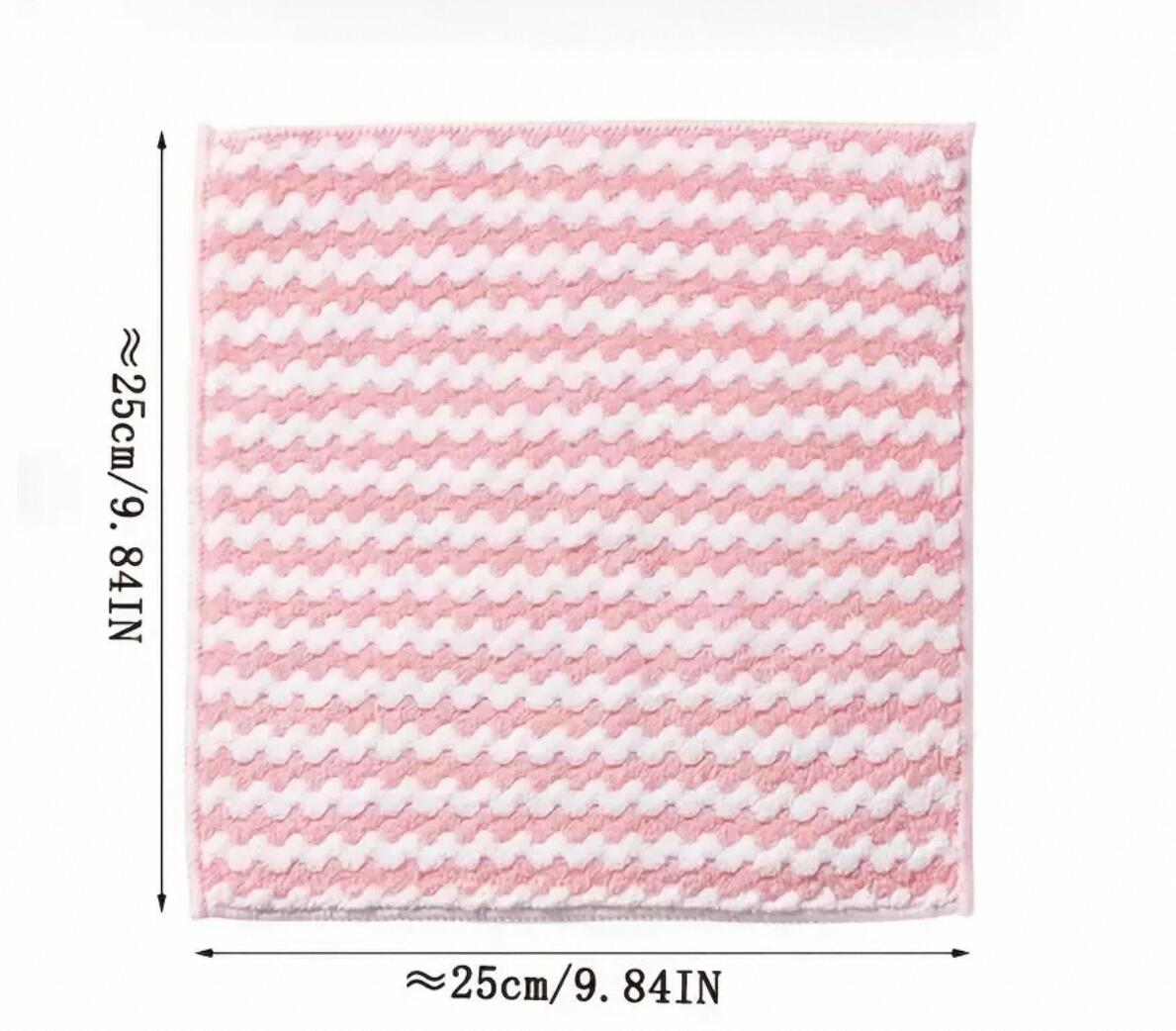5 Pcs Cooking Bench Cleaning Rag Soft And Absorbent Dishcloth Household ...