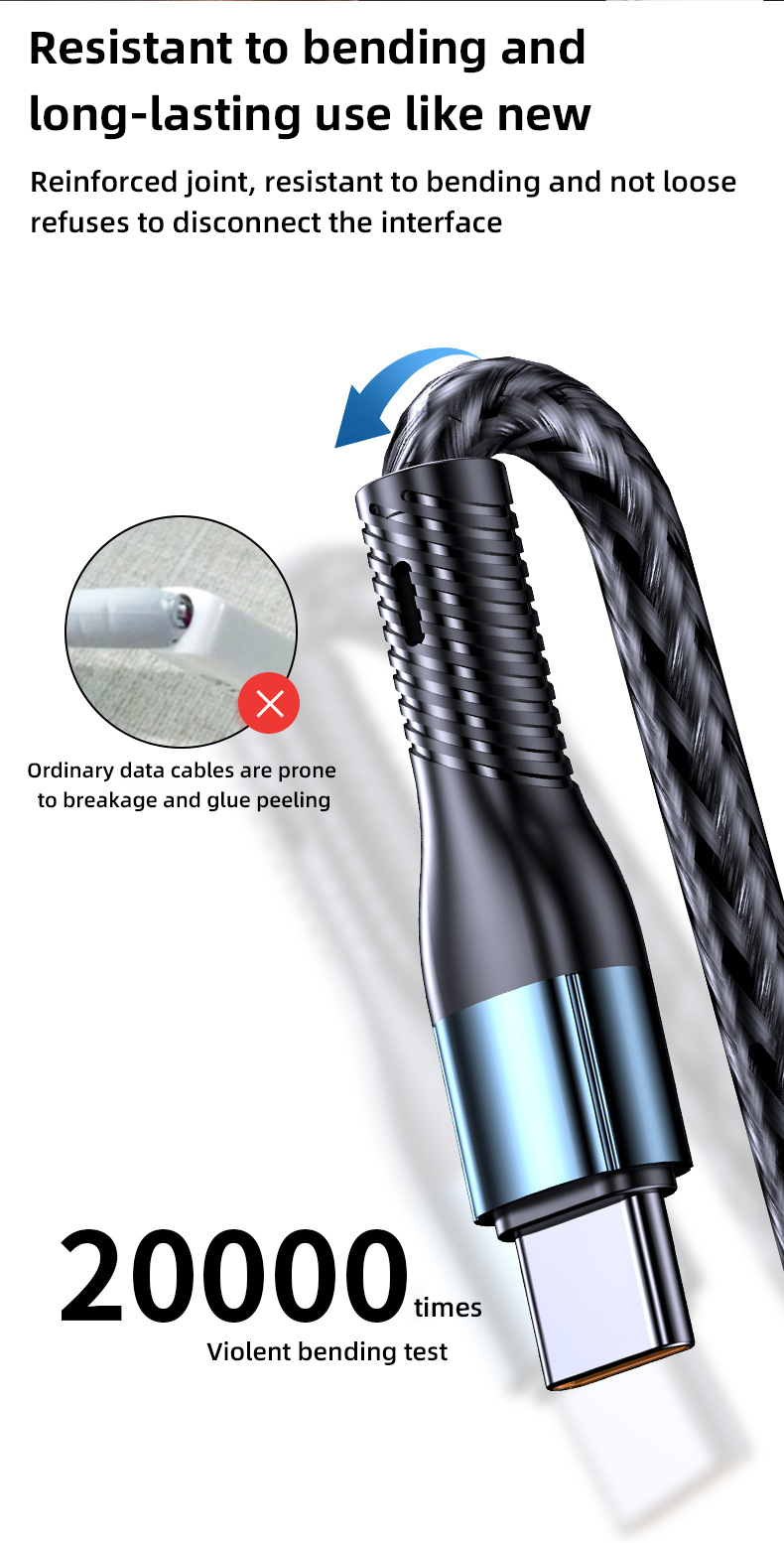 3-in-1 Multi Charging Cable,Fast Charger Cord Transmission TypeC USB ...