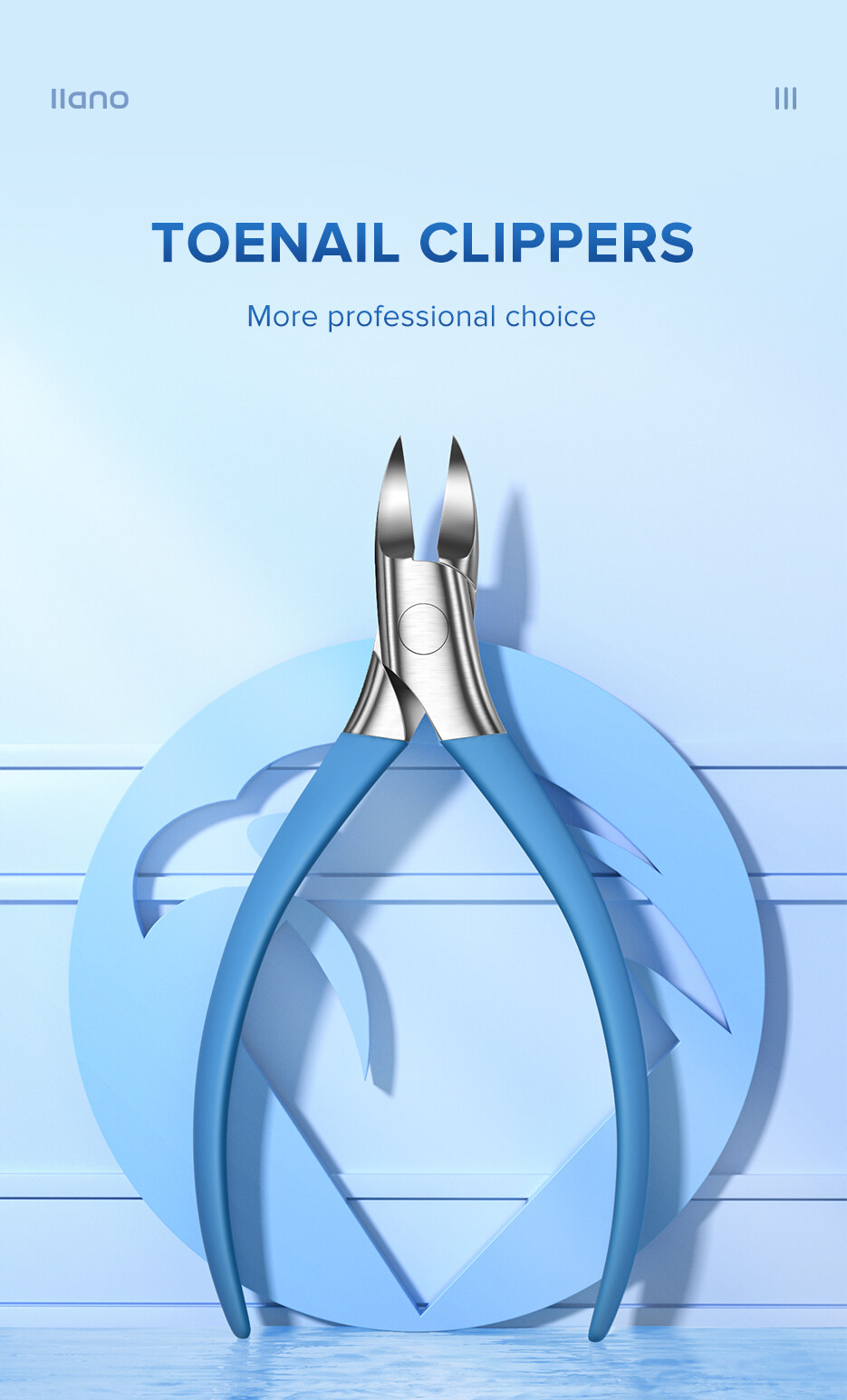 Llano Ingrown Nail Clipper Toenail Cutter Stainless Steel Pedicure ...