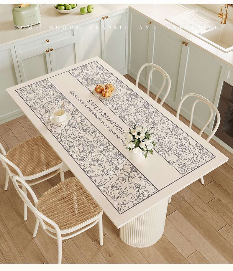 Flower Time Table Mat Waterproof Oil-Proof Disposable Anti-Scalding ...