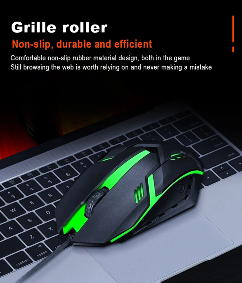 V1 Wired Mouse for Laptop USB Mouse Gaming Luminous Computer Home ...