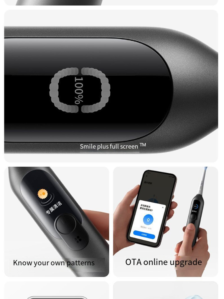 Usmile F10 Electric Toothbrush Male Female Adult Couple Flagship Full Screen Smart Digital ...