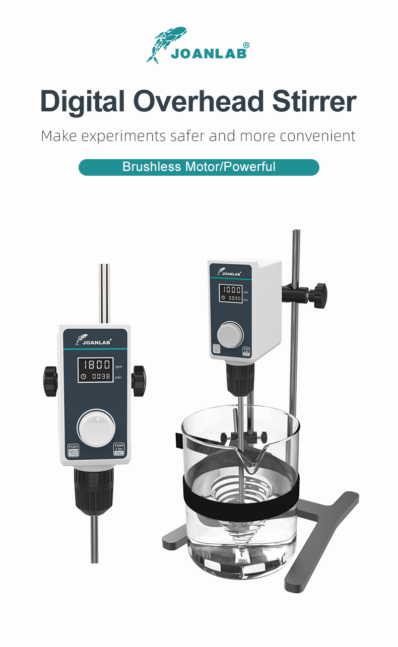 JOANLAB Store Mixer Lab Electric Stirrer Digital Display Overhead ...